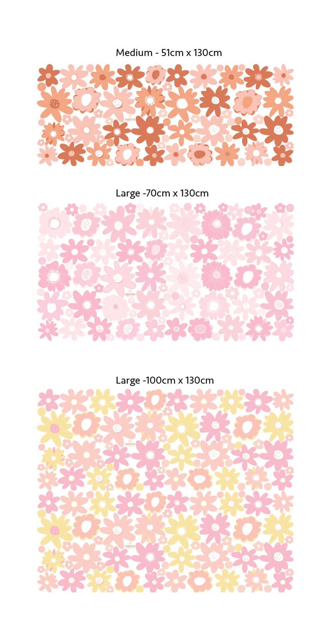 Simply Sweet Flower Decals - Etsy