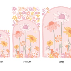 Floral Arch Wall Decals, Floral Wall Decals, Arch Flower Decals Floral ...