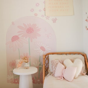 Floral Arch Wall Decals, Floral Wall Decals, Arch Flower Decals Floral ...