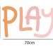 Play Wall Decals, Playroom Decor, Playroom Wall Stickers, Colourful ...