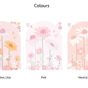 Floral Arch Wall Decals, Floral Wall Decals, Arch Flower Decals Floral ...