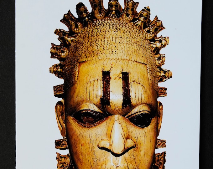 The Benin Mask, Giclee Print Greeting Cards, Blank Note Card, Ivory ...