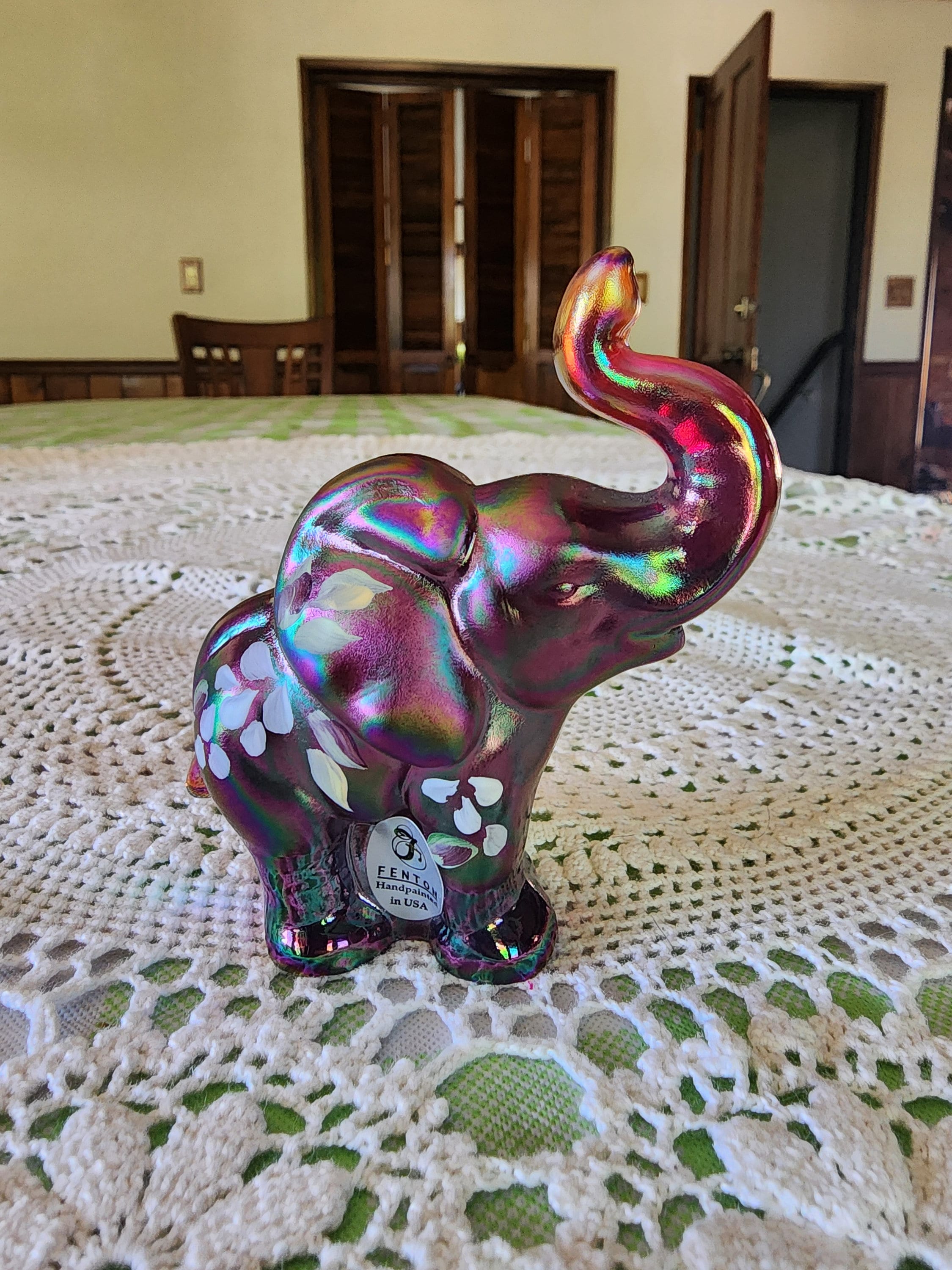 Vintage Fenton Ruby Carnival Elephant - Etsy