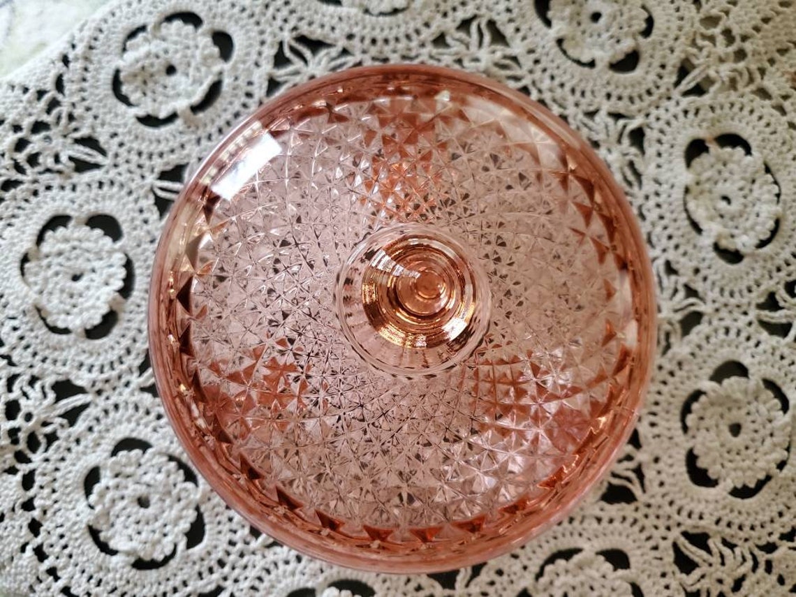 Vintage Imperial Glass Diamond Quilted Flat Diamond Pattern 3 - Etsy