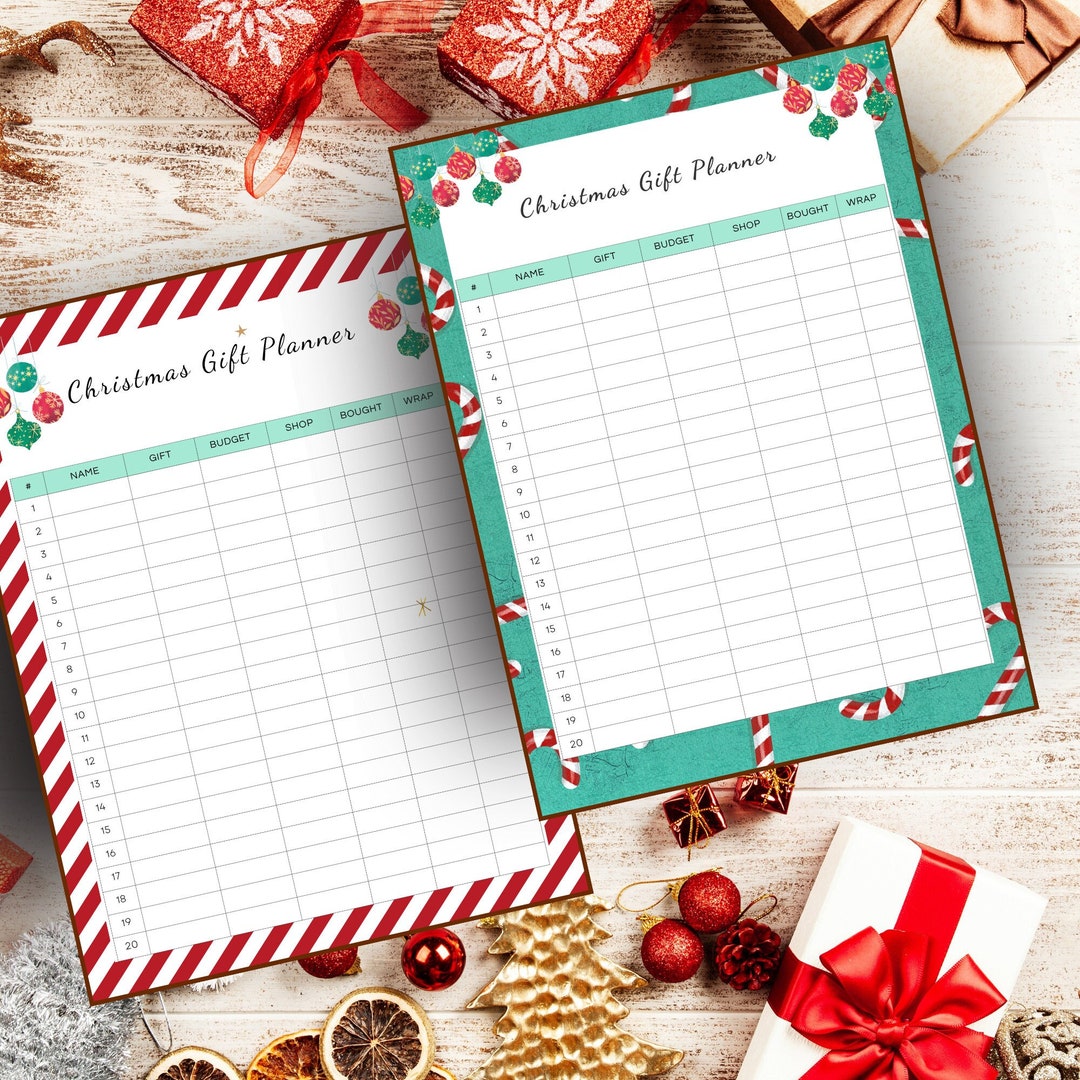 Christmas Gift Planner, Printable Christmas Planner, Christmas to Do ...
