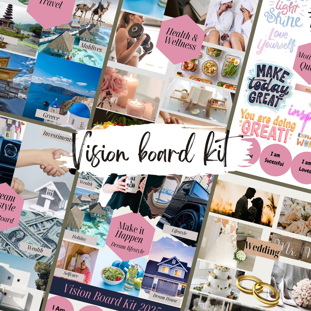 Vision Board Kit, Vision Board Images, 2025 Vision Board, Printable ...