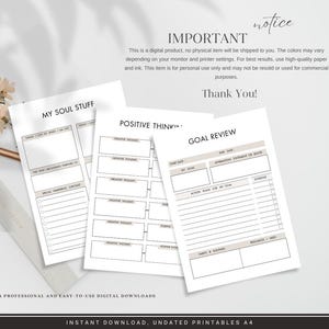 Personal Growth Journal, Inspirational Notebook, Self-discovery Diary ...