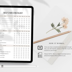 Mental Health Journal: Self-care Planner & Mood Diary (digital Download ...