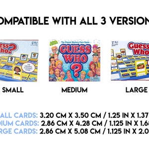 Guess Who Turning Red Game Insert Cards | Printable Guess Who | Digital ...