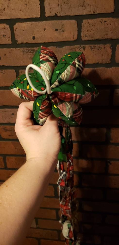 Days Till Christmas 3D Countdown Tree and Fabric Chain Rings With Snaps ...