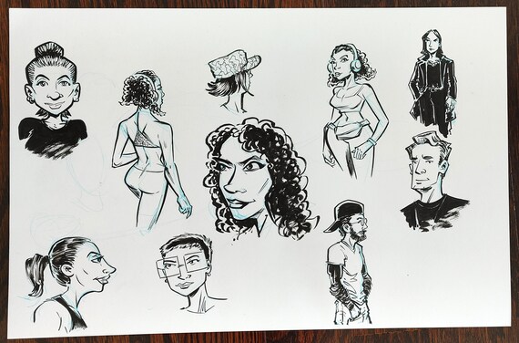 Random Convention Sketches - Etsy