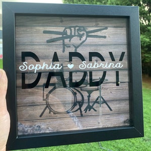 Custom Dad Shadowbox Gift, Personalized Dad Shadowbox With Names ...