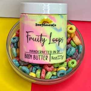 Fruity Loops Whipped Body Butter, Natural Whipped Body Butter, Fruit ...