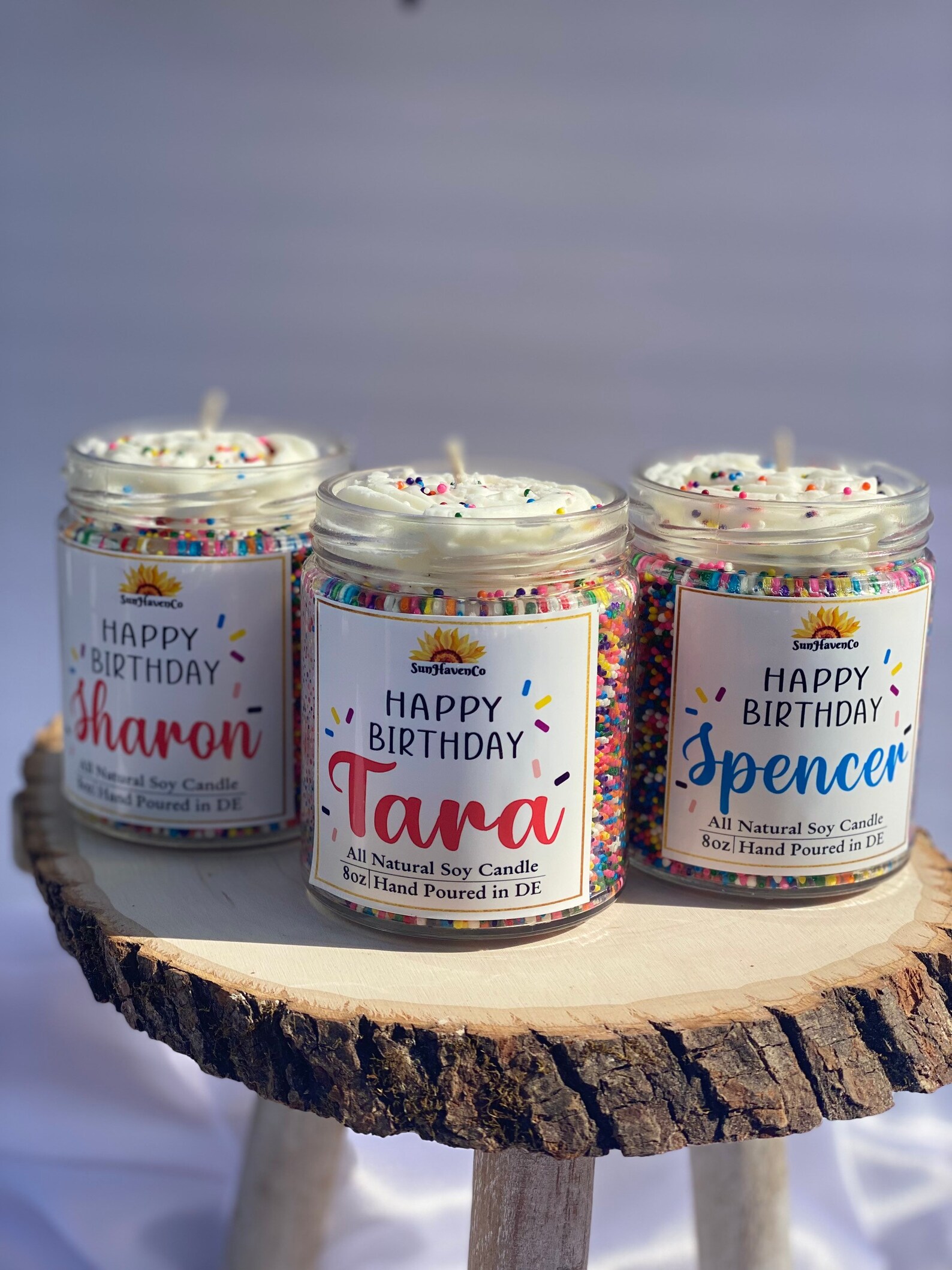 Personalized Happy Birthday Candle Custom Birthday Candle | Etsy