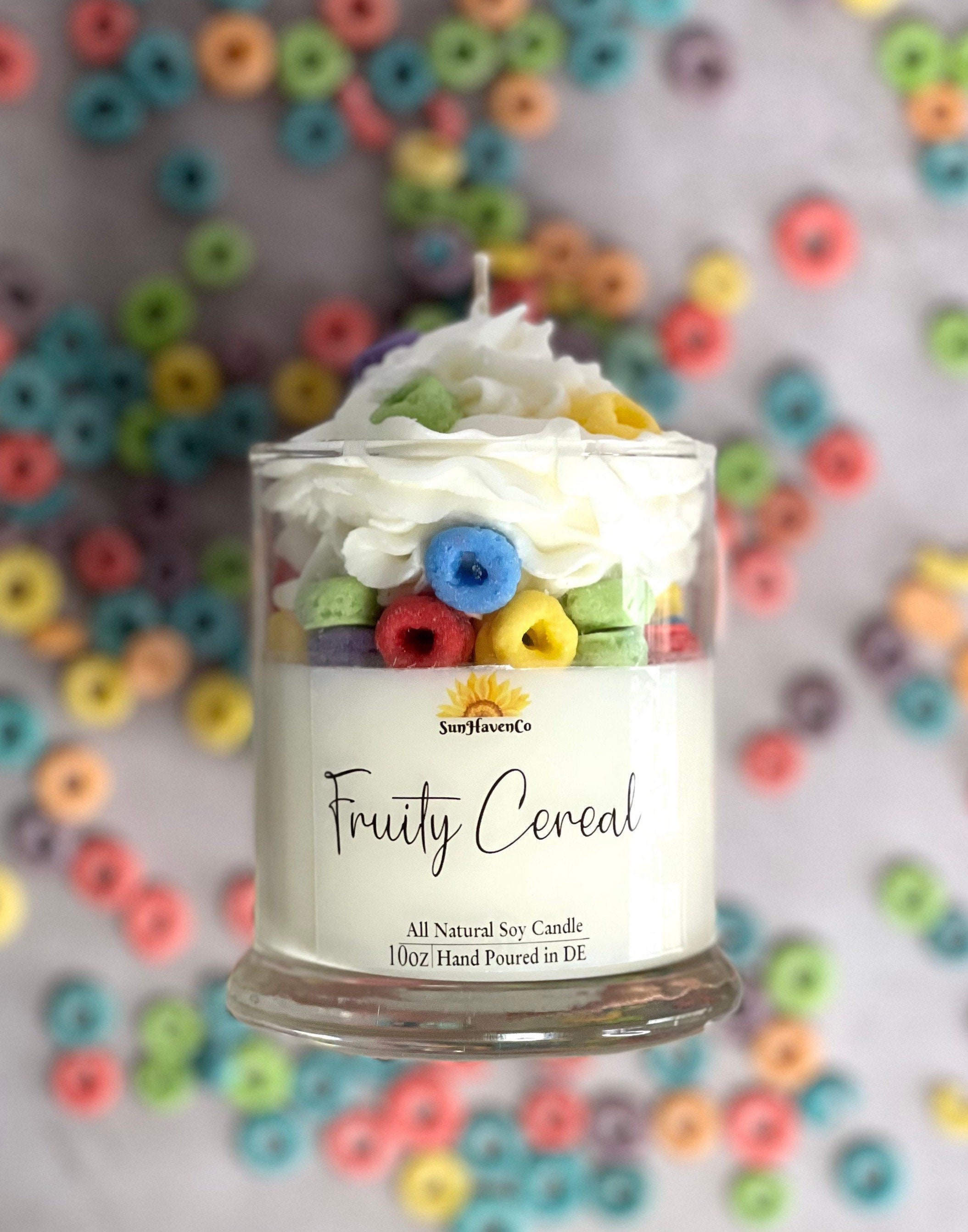 Fruity Cereal Candle Fruit Loop Candle Cereal Candle 3D | Etsy