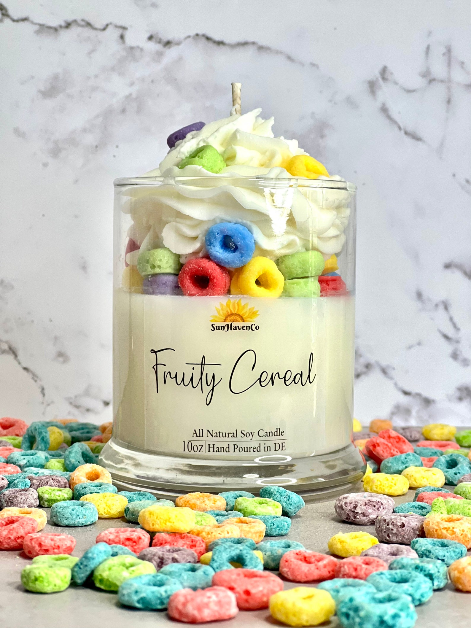 Fruity Cereal Candle Fruit Loop Candle Cereal Candle 3D | Etsy