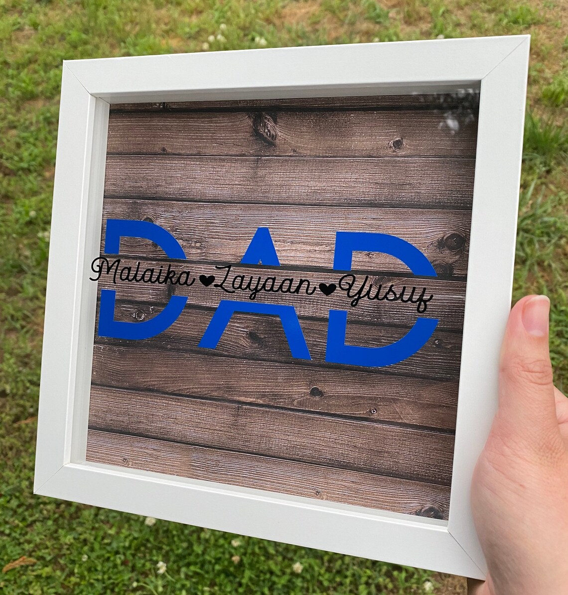 Custom Dad Shadowbox Gift Personalized Dad Shadowbox With - Etsy