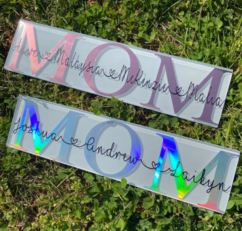 Glass Tile Plaque With Stands Girl Birthday Tile Gift Custom - Etsy