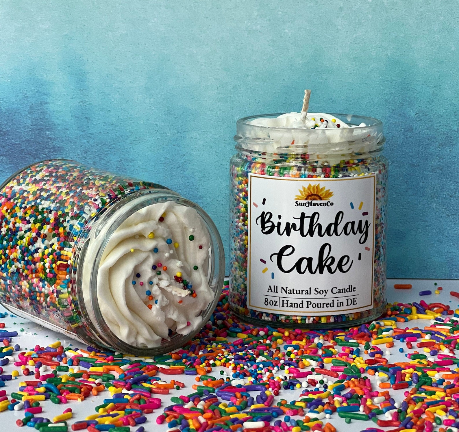 Happy Birthday Candle Custom Birthday Candle Gift Candle - Etsy