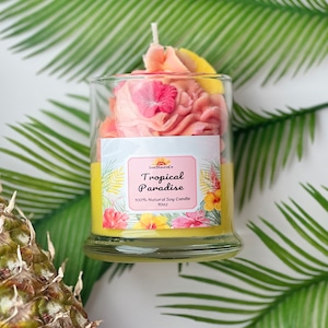 Tropical Paradise Dessert Candle, Tropical Candle, Luxury Dessert ...