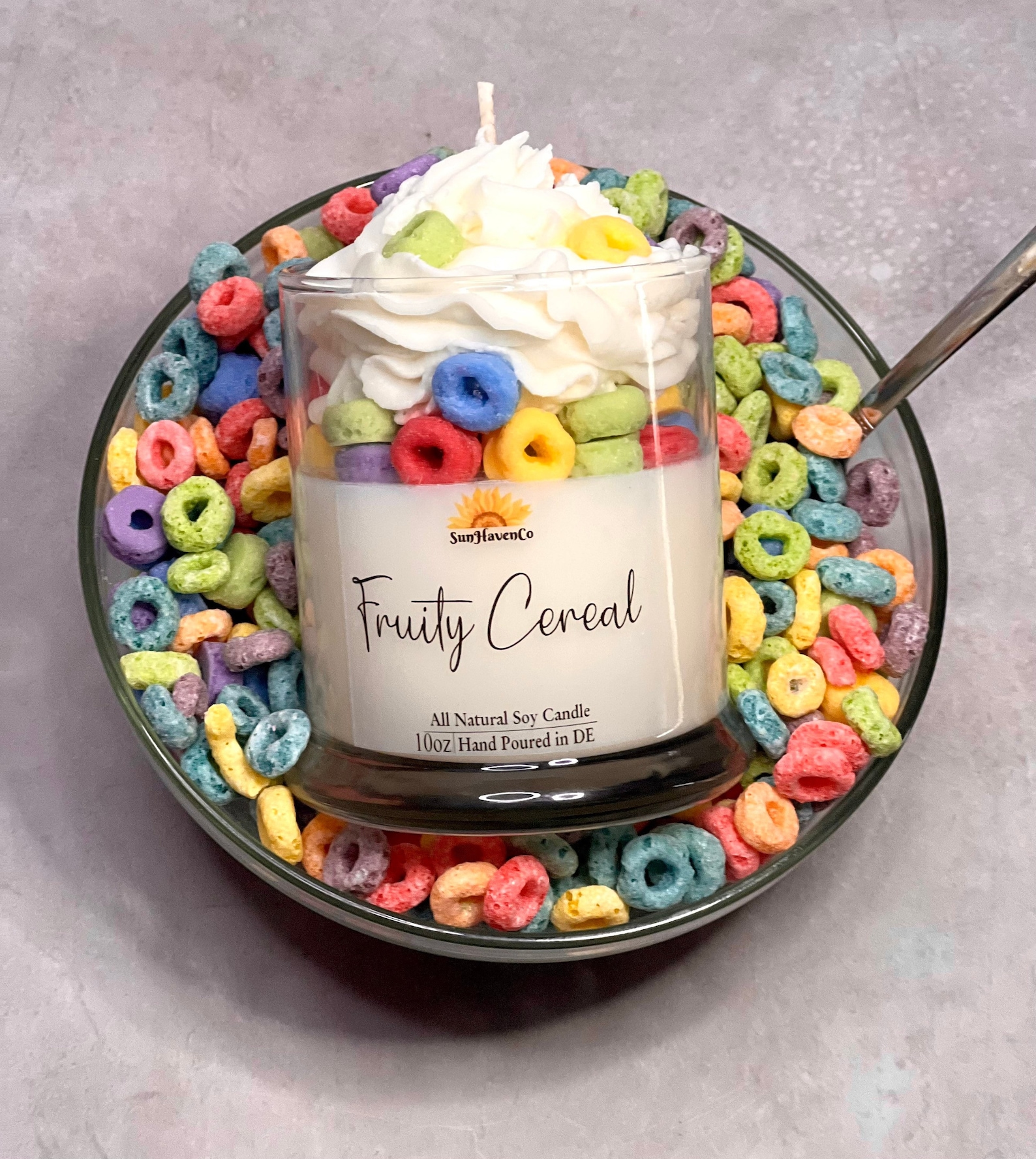 Fruity Cereal Candle Fruit Loop Candle Cereal Candle 3D | Etsy