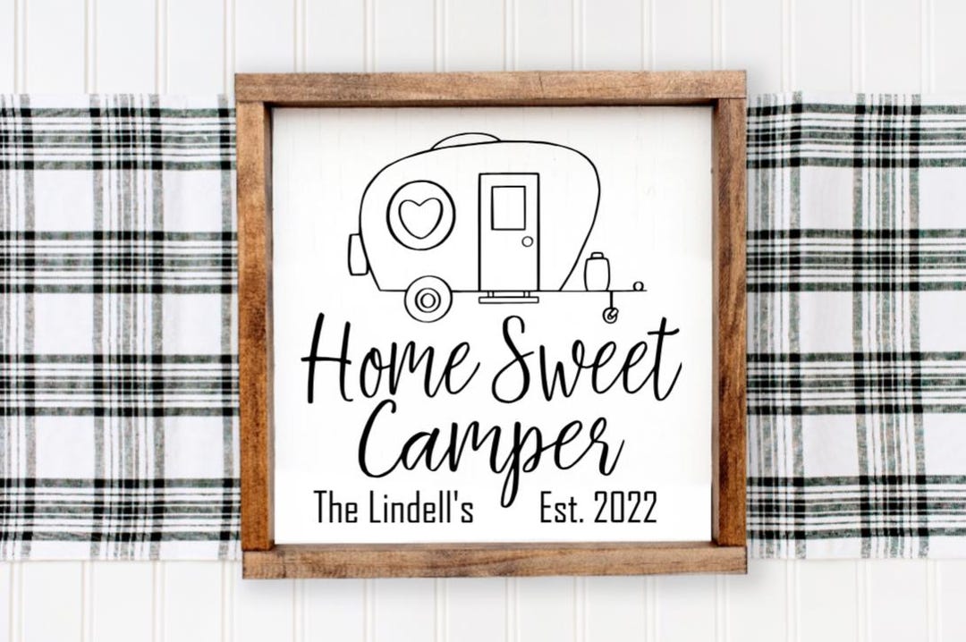 Camper Sign, Camper Gift, Custom Sign, Custom Camper Sign, Camp, Camper ...