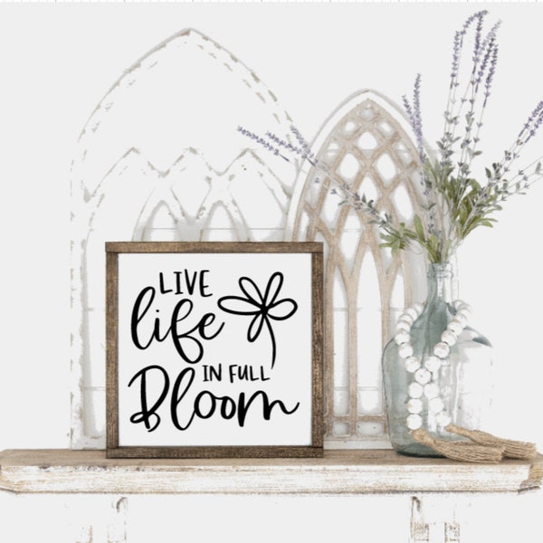 Live Life in Full Bloom - Etsy