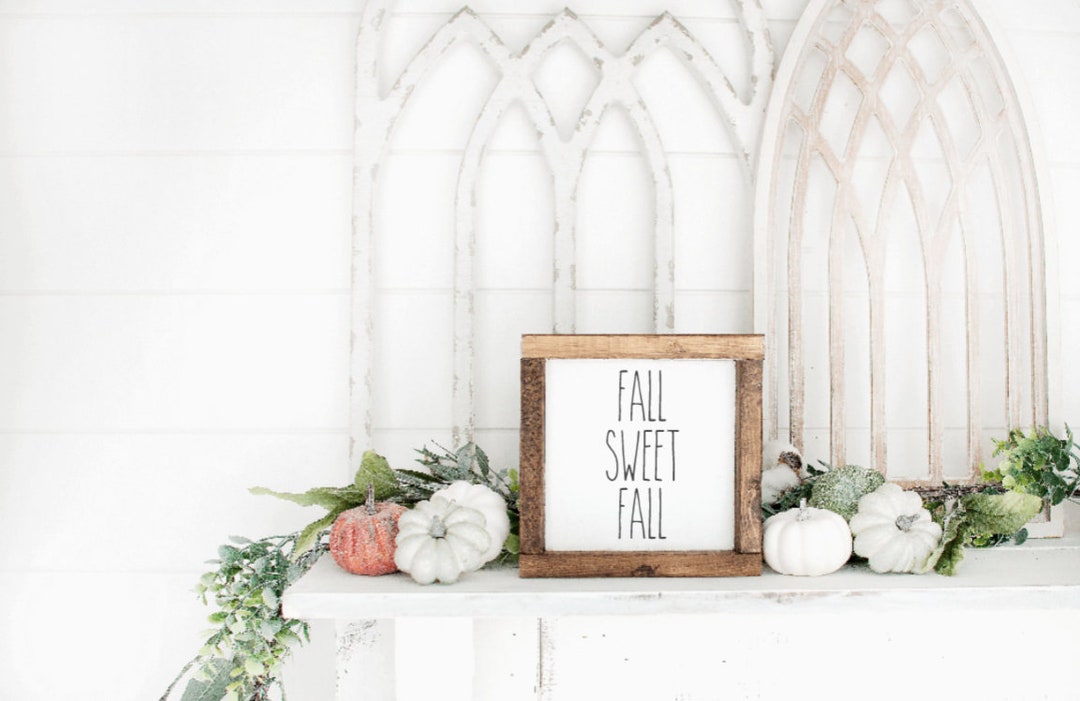 Fall Sweet Fall Sign, Fall Sign, Fall Decor, Fall Home Decor, Tiered ...