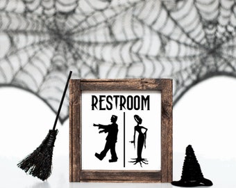 Printable Halloween Bathroom Signs - Etsy