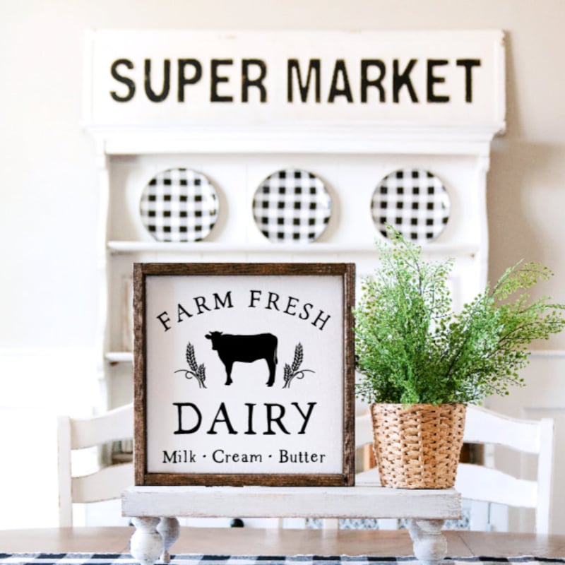 Dairy Signs - Etsy