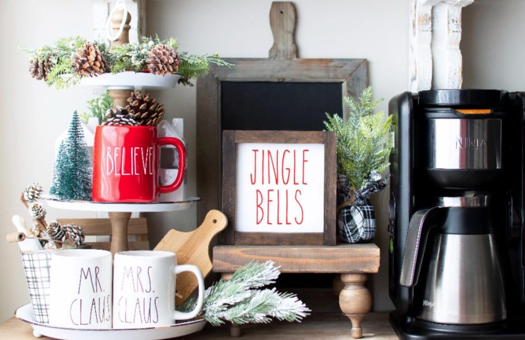 Jingle Bells Sign, Rae Dunn Inspired, Christmas Sign, Christmas Decor ...