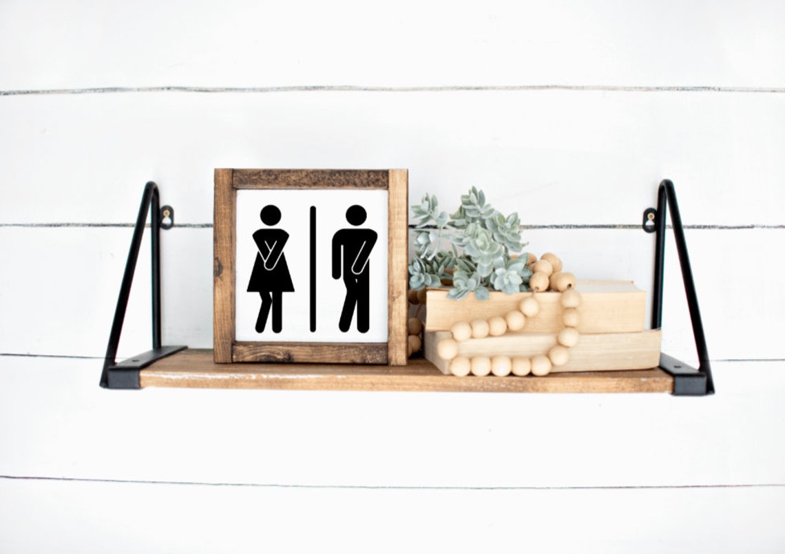 Funny Bathroom Sign Bathroom Sign Bathroom Decor Funny | Etsy