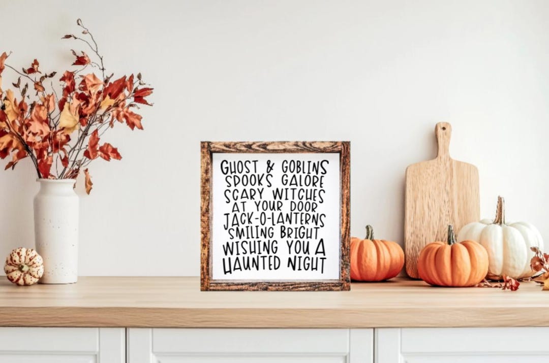 Halloween Sign, Halloween Decor, Halloween Display, Halloween, Home ...
