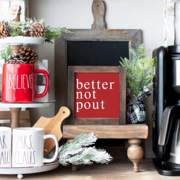 Better Not Pout Sign - Etsy