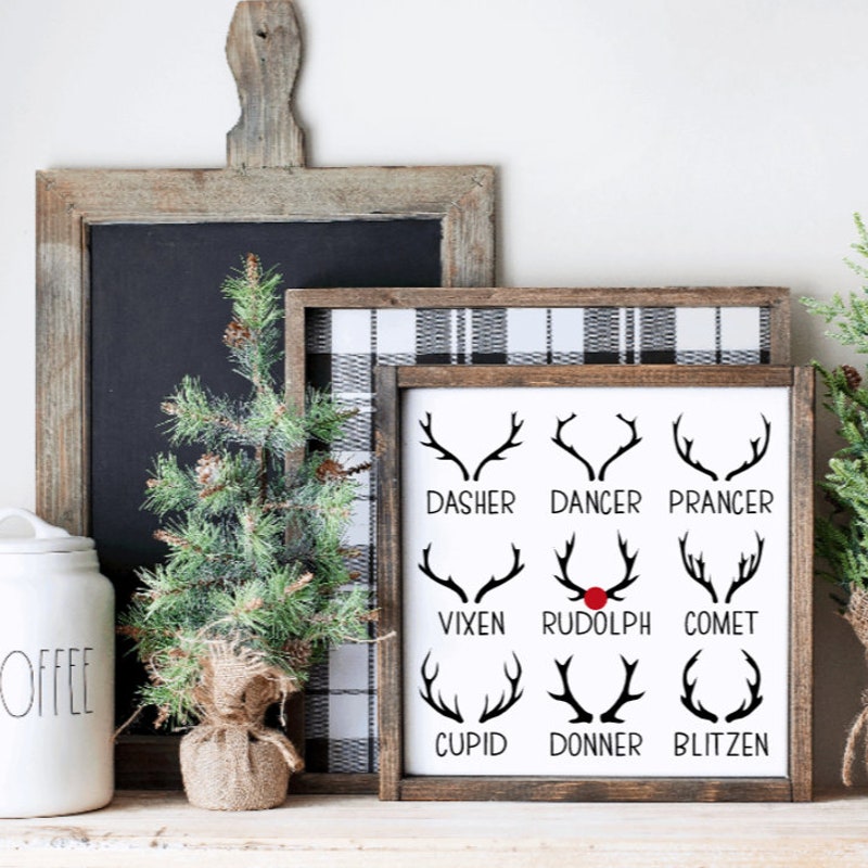 Reindeer Sign - Etsy