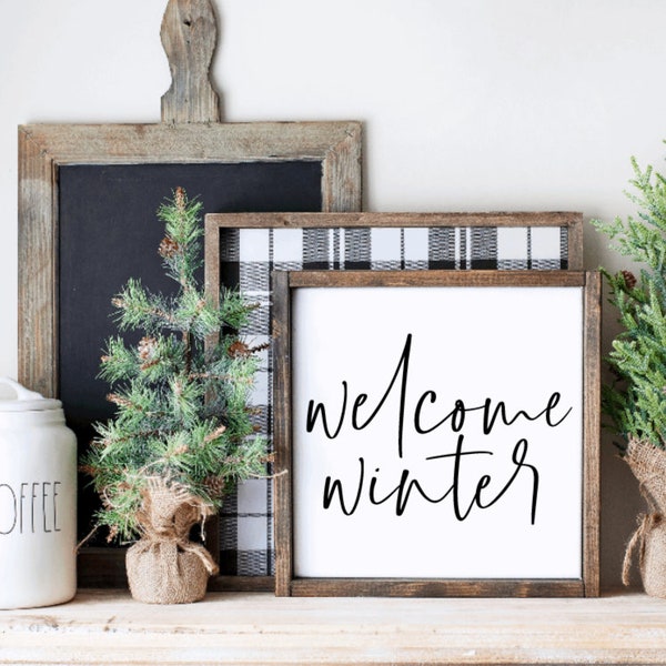 Winter Sign - Etsy