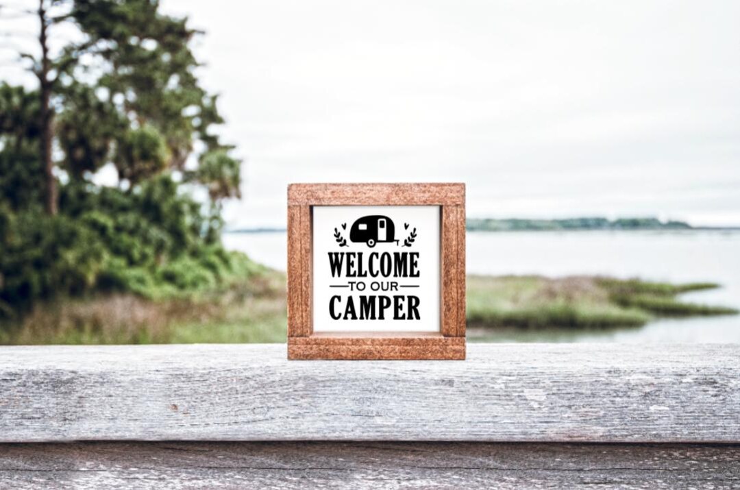 Welcome to Our Camper Sign, Camper Decor, Camper Sign, Camper, Camp ...
