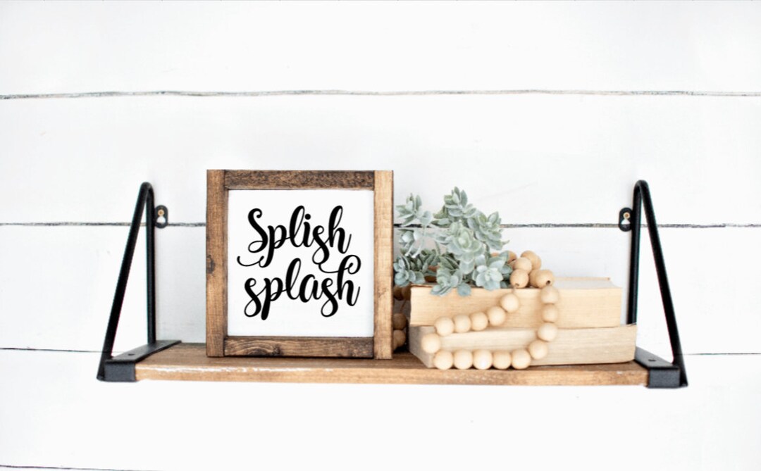 Splish Splash Sign, Bathroom Sign, Bathroom Decor, Home Decor ...