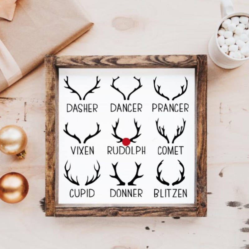 Reindeer Sign - Etsy
