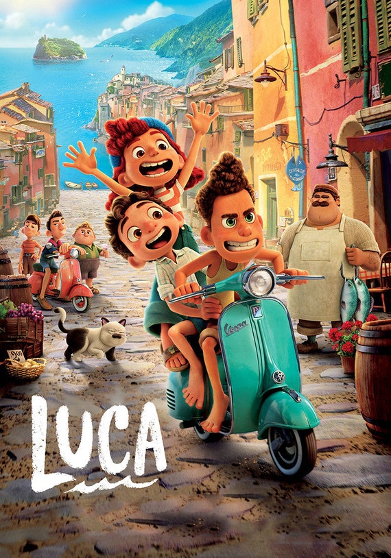 Luca 2021 Ver3 Movie Gloss Poster 17 X 24 Inches | Etsy