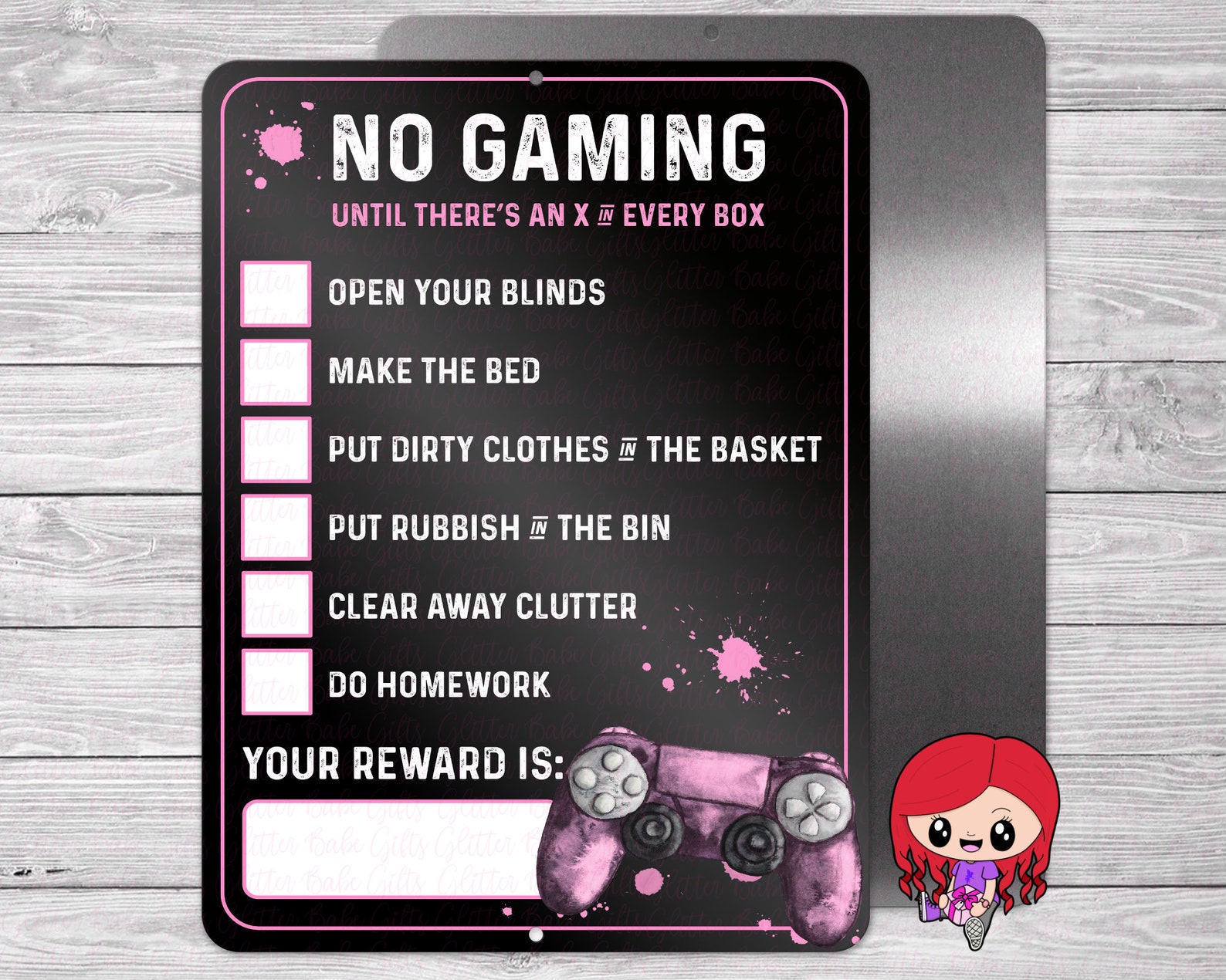 Gaming Reward Chart Teenagers Screentime Incentive - Etsy