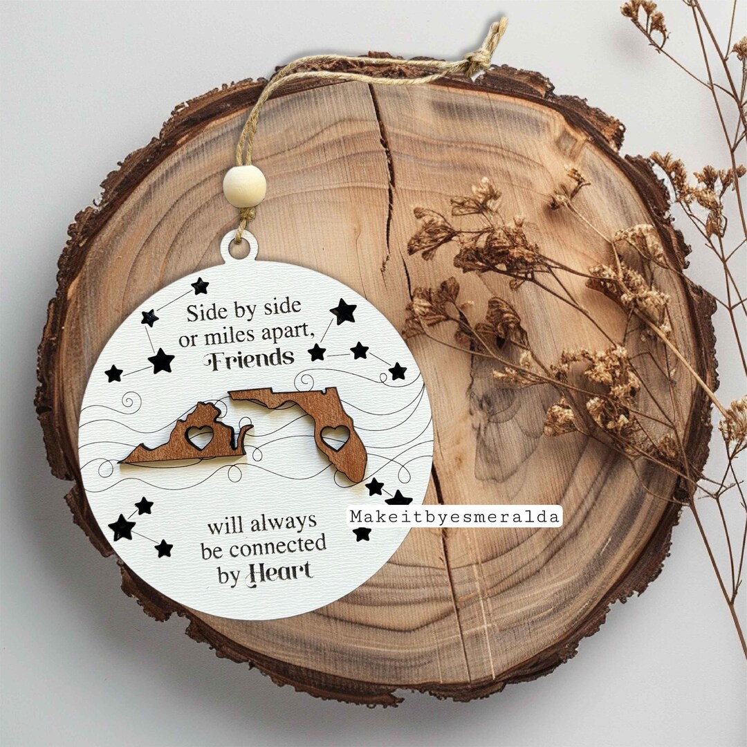 USA 2024 Ornament, Family Friends Ornament, Custom State Location ...