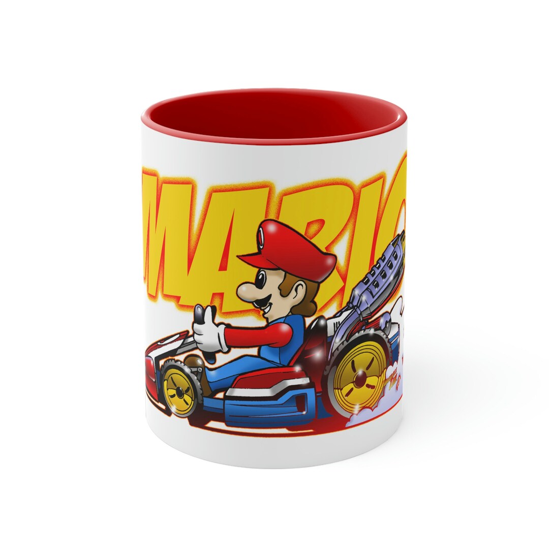 Fireball Tim SUPER MARIO Bros KART Mug 11oz White Movie Car - Etsy