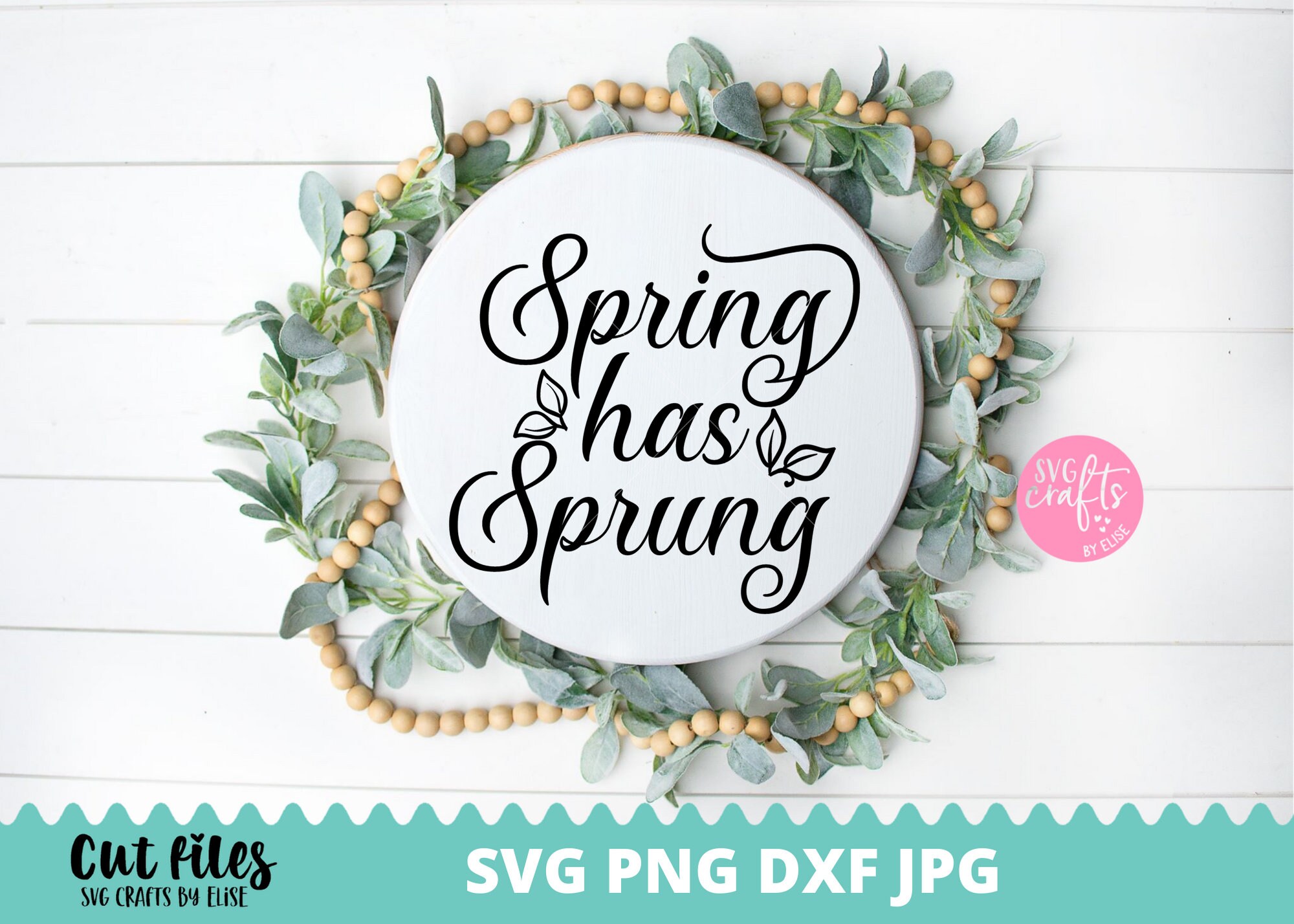 Spring Has Sprung Svg Welcome Spring Svg Live Life in Full | Etsy