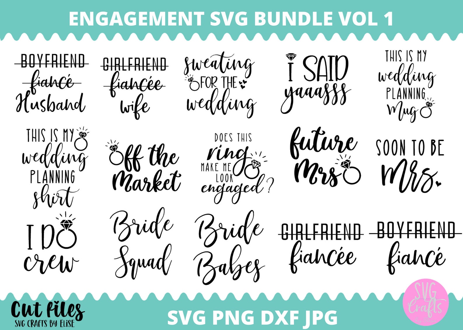 Fiance Svg Boyfriend Fiance SVG Engaged SVG Engagement Svg - Etsy