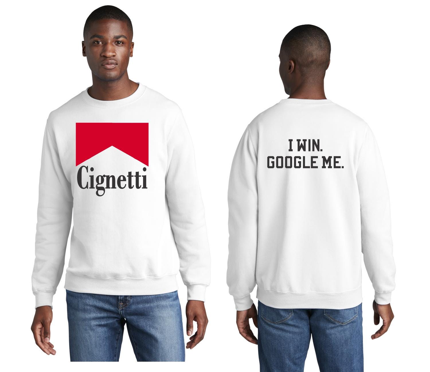 Cignetti Google Me Crewneck Sweatshirt - Etsy