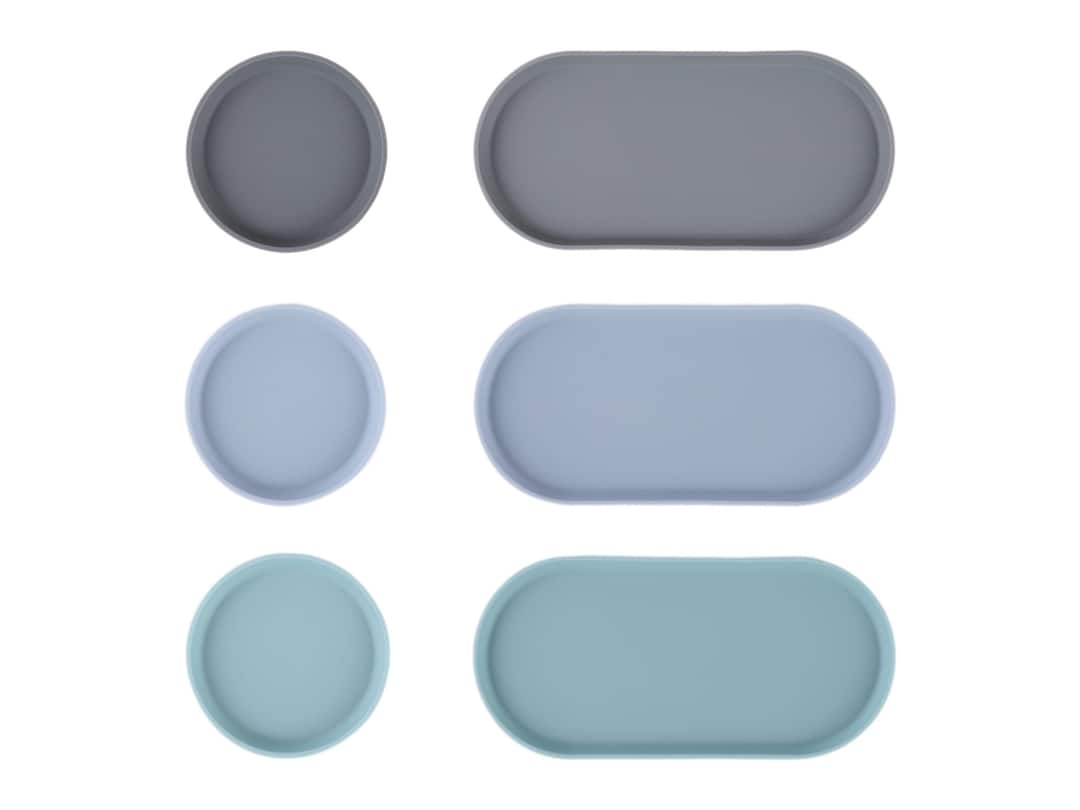 BLUE GINKGO Mini Silicone Trays - Set of 6 Multipurpose Trays - Etsy