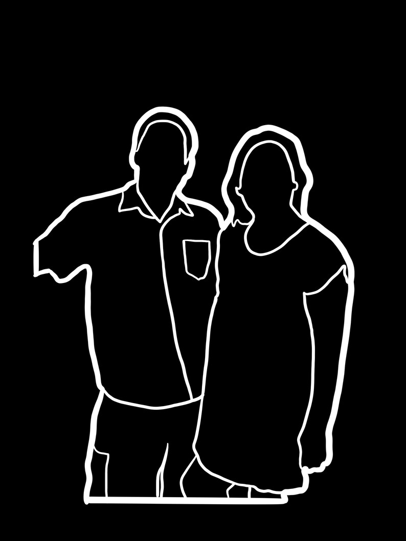 Car Sticker of Family 2 Custom Family Decals From Portrait - Etsy