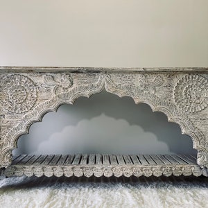 Vintage Rustic Indian Console Hand Carved Solid Wood Entry - Etsy