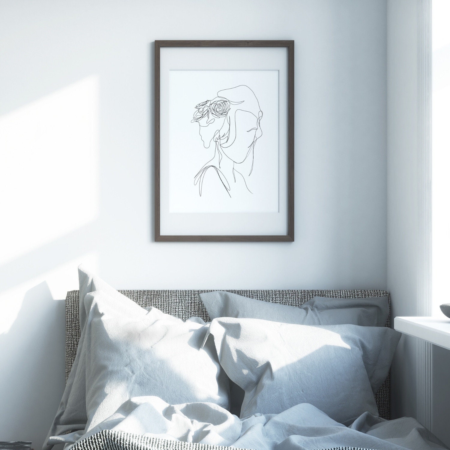 Feminine One Line Drawing Printable Minimal Art Erotic - Etsy